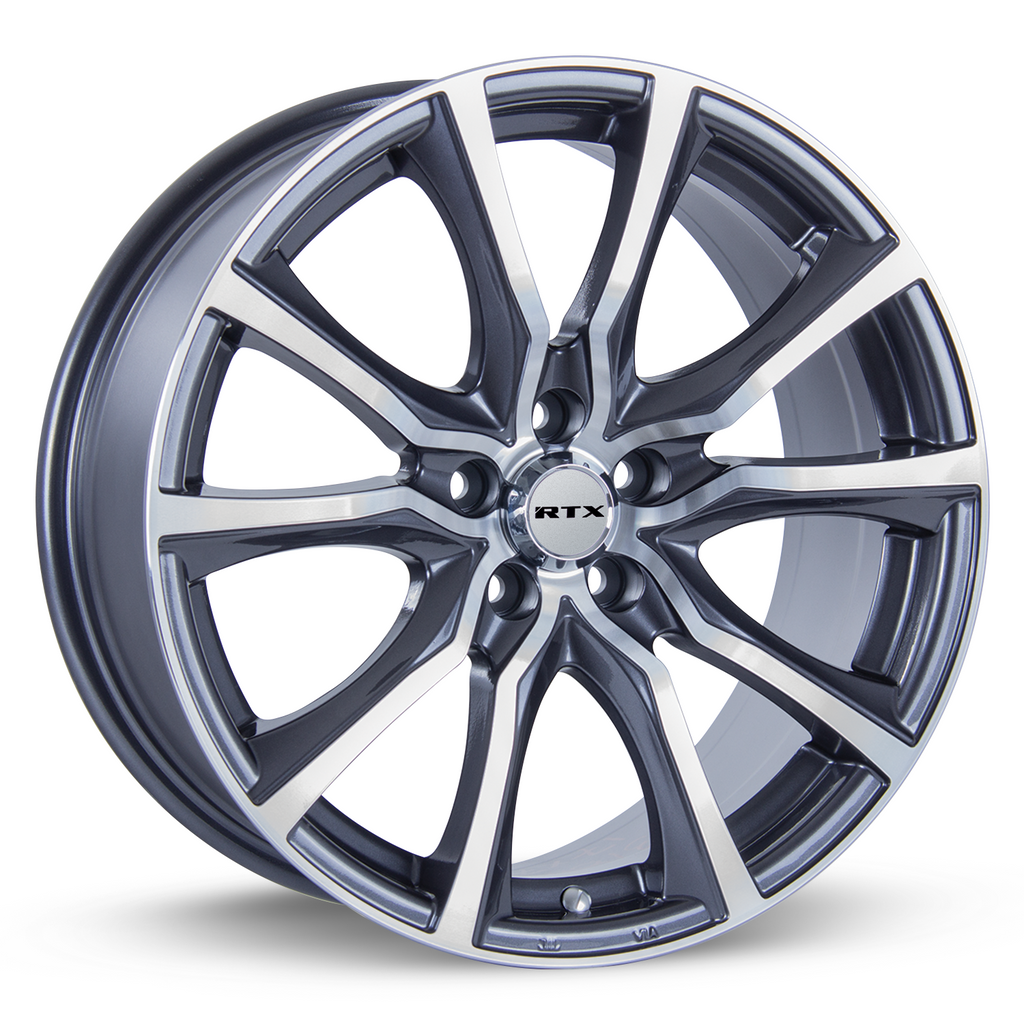 18x8 Alloy Wheel - RTX Contour 081631 Gunmetal Machined , with 5x114.3 ...