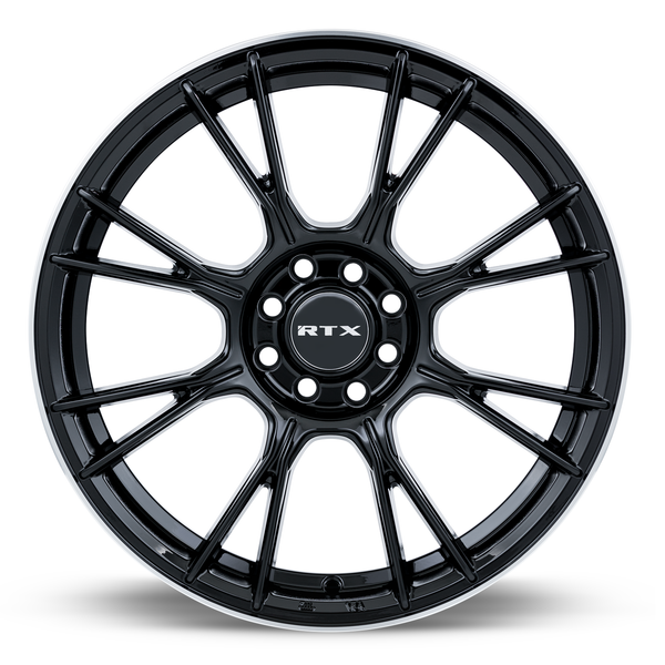 16x7 Premium Alloy Wheel – RTX Vapor Black Machined Lip – 5x114.3 ET40 ...
