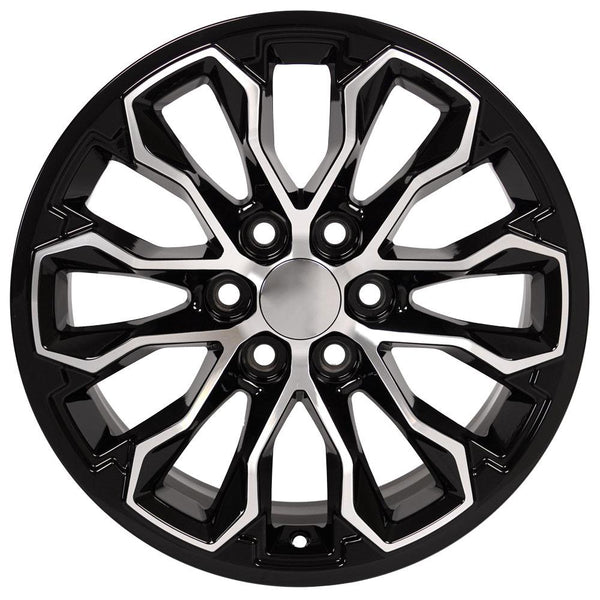 17" Replica Wheel fits Chevrolet Colorado ZR2 - CV54 Black Machine- De